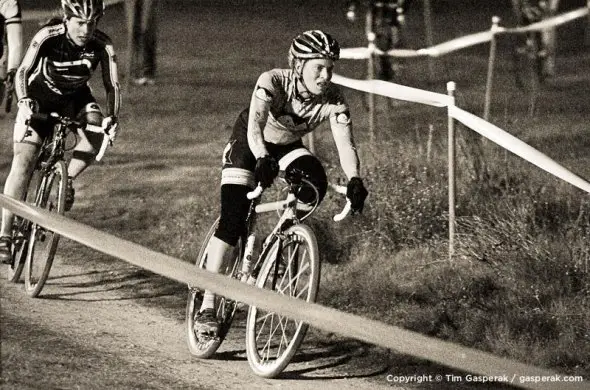 Barb Howe leads Kerry Barnholdt at Sierra Point. © Tim Gasperak ...