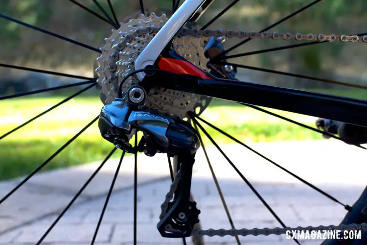 An Ultegra 6800 11-32 cassette is paired with an Ultegra DI2 rear ...