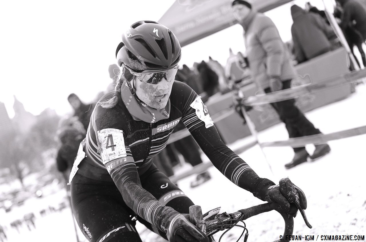 Elle Anderson (Elle Anderson Racing) led the first lap of the race but ...