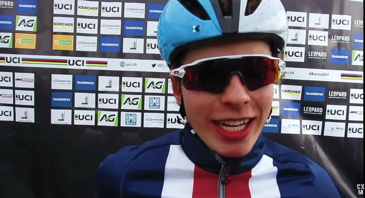 Post-Race Interviews: USA Junior Men 2017 Cyclocross Worlds, Lane Maher ...