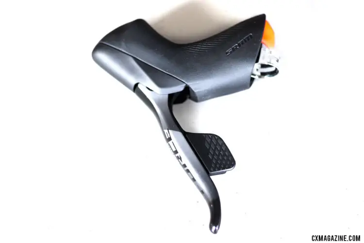 SRAM's new Force eTap AXS levers feature the same shift paddle as Red ...