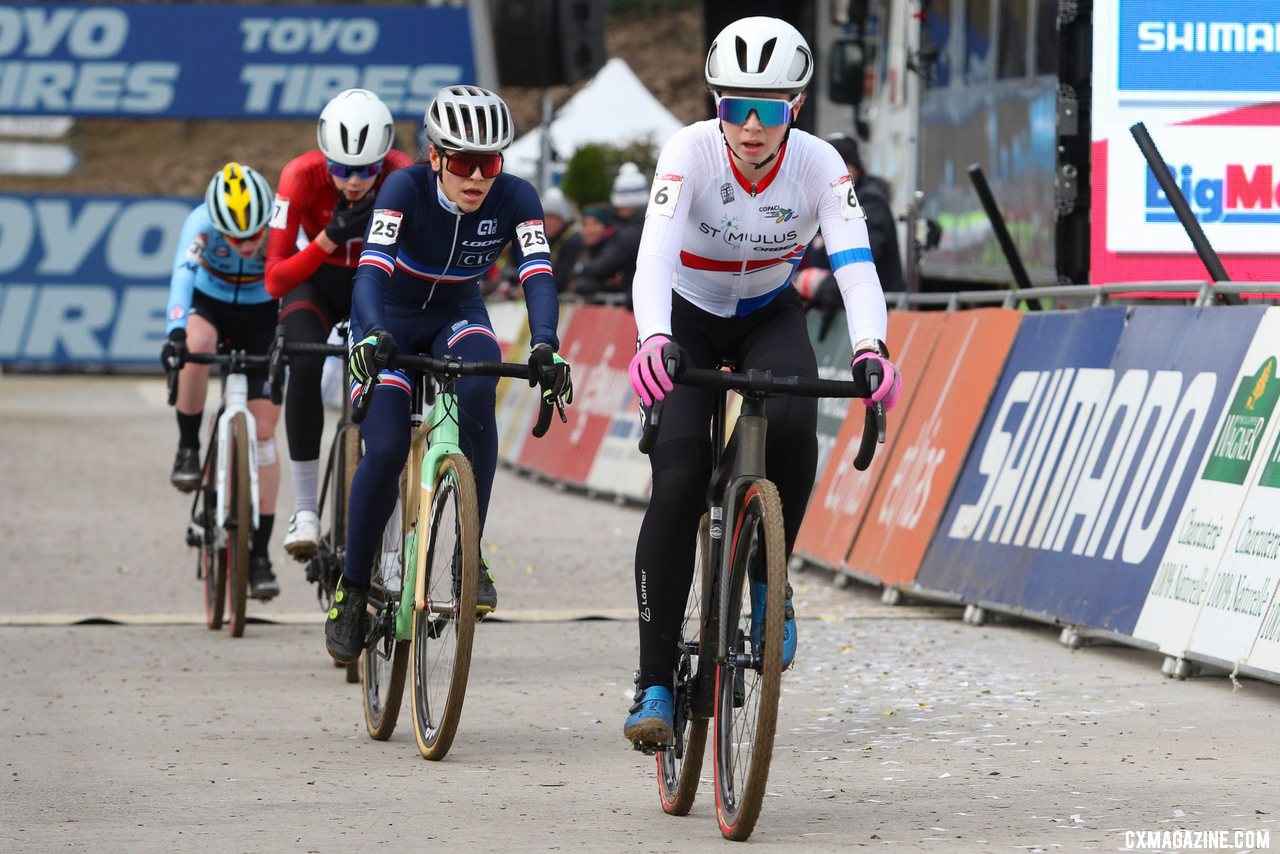 Junior Men, 2023 UCI Cyclocross World Cup Besancon, France. © B. Hazen ...
